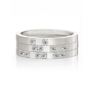 "I DO" Rose Gold Union Ring CODE LOVE